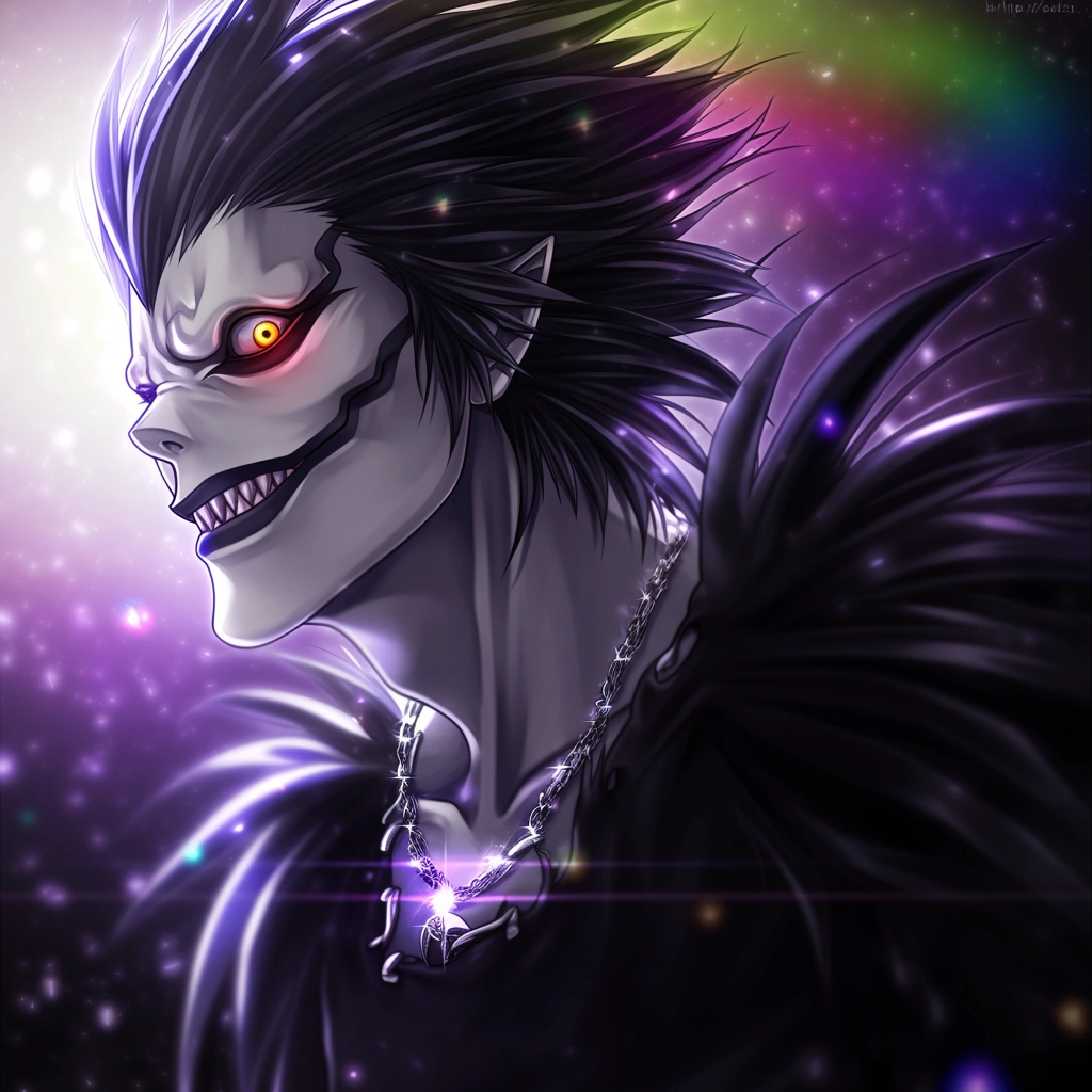 Death Note Ryuk Pfp Bored Shoulder Crease Blue hour Tint Light Death Note Ryuk Pfp Bored Shoulder Crease Blue hour Tint Light